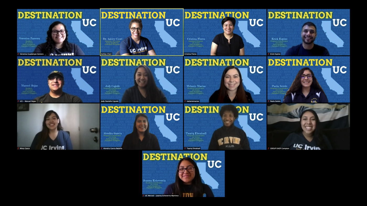 EAOP Team Leads the Charge with Destination UC event - UCI Center for Educational Partnerships